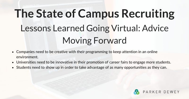 Winter 2021: Lessons Learned Going Virtual